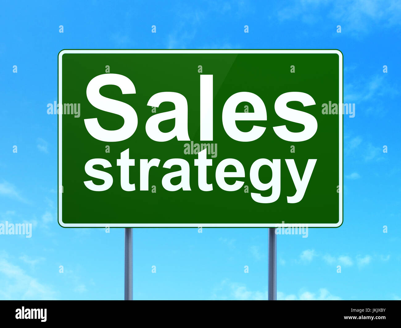 Marketing concept: Sales Strategy on road sign background Stock Photo ...
