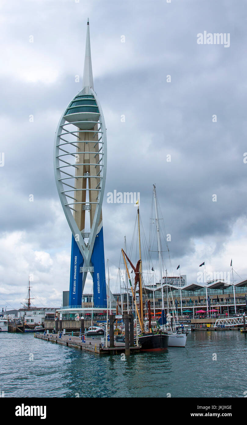The Spinnaker Tower, overlooking Portsmouth Harbour, Portsmouth ...