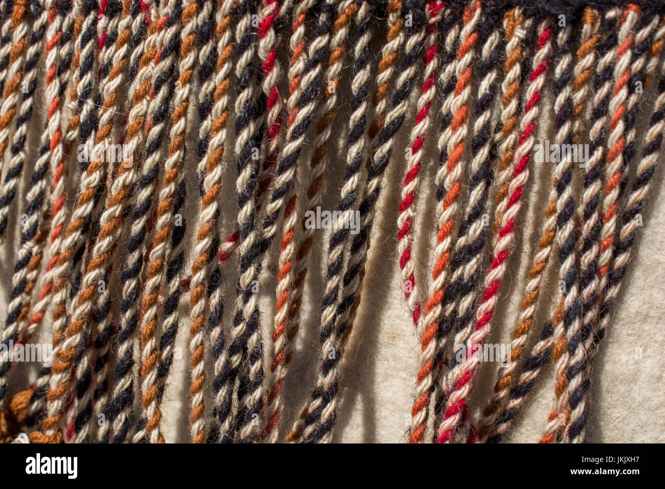 Selection of Ottoman Turkish traditional tassels in various colors ...