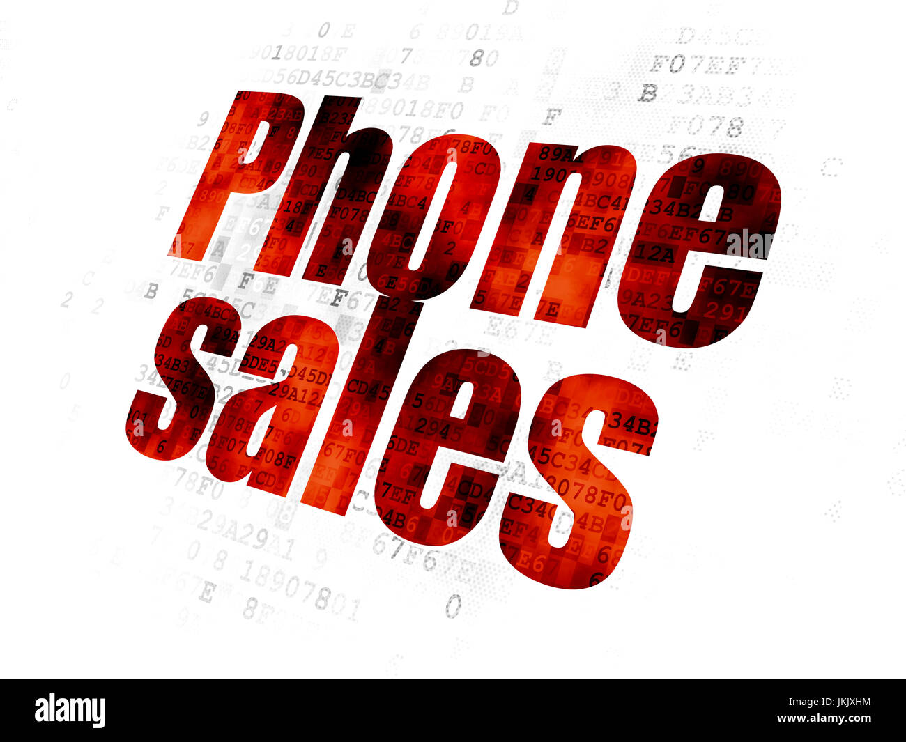 Advertising concept: Phone Sales on Digital background Stock Photo - Alamy