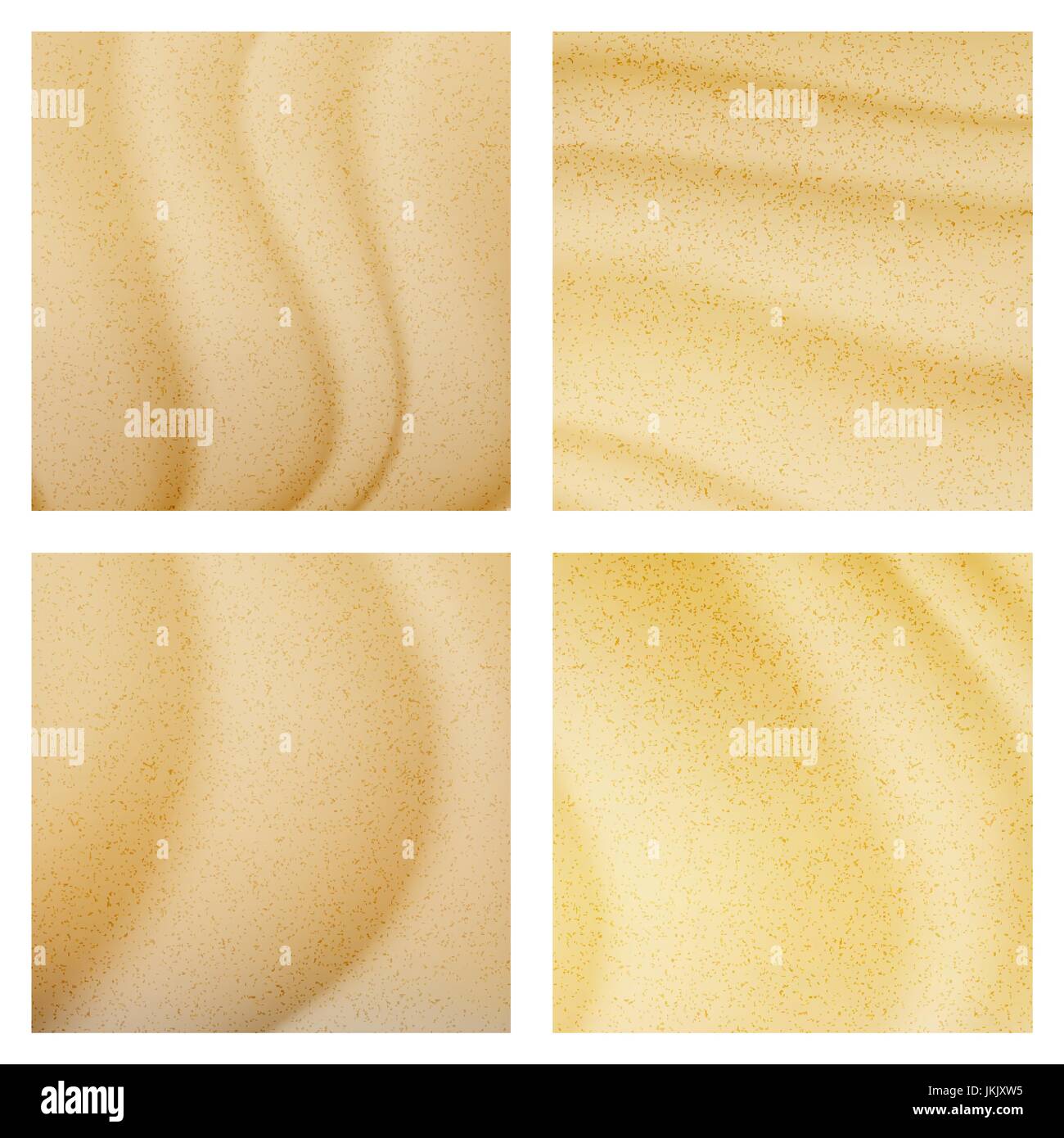 Tropical Desert Dunes Vector Background Illustration. Sand Top View ...