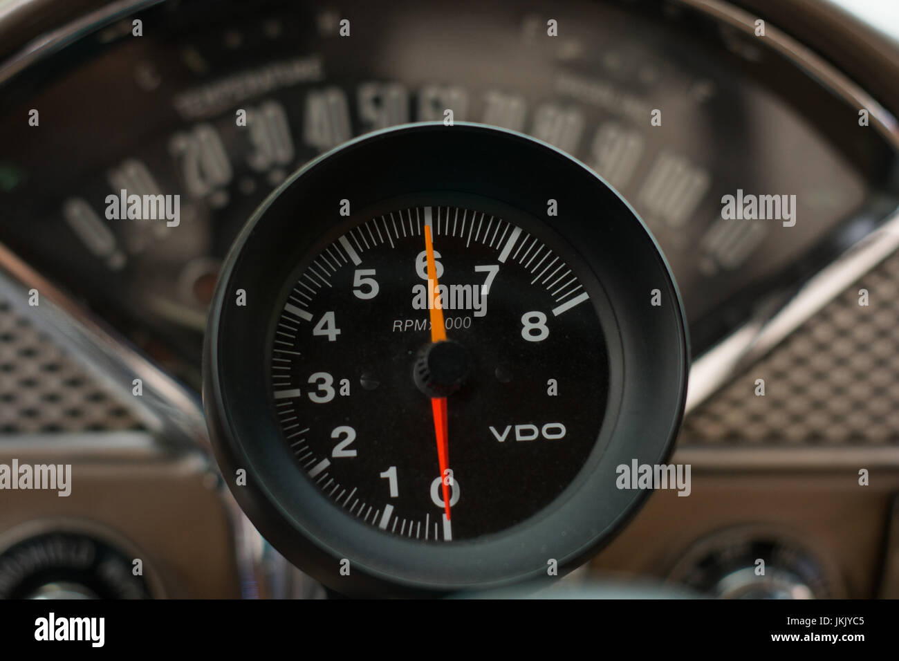 Vintage car speedometer hi-res stock photography and images - Alamy