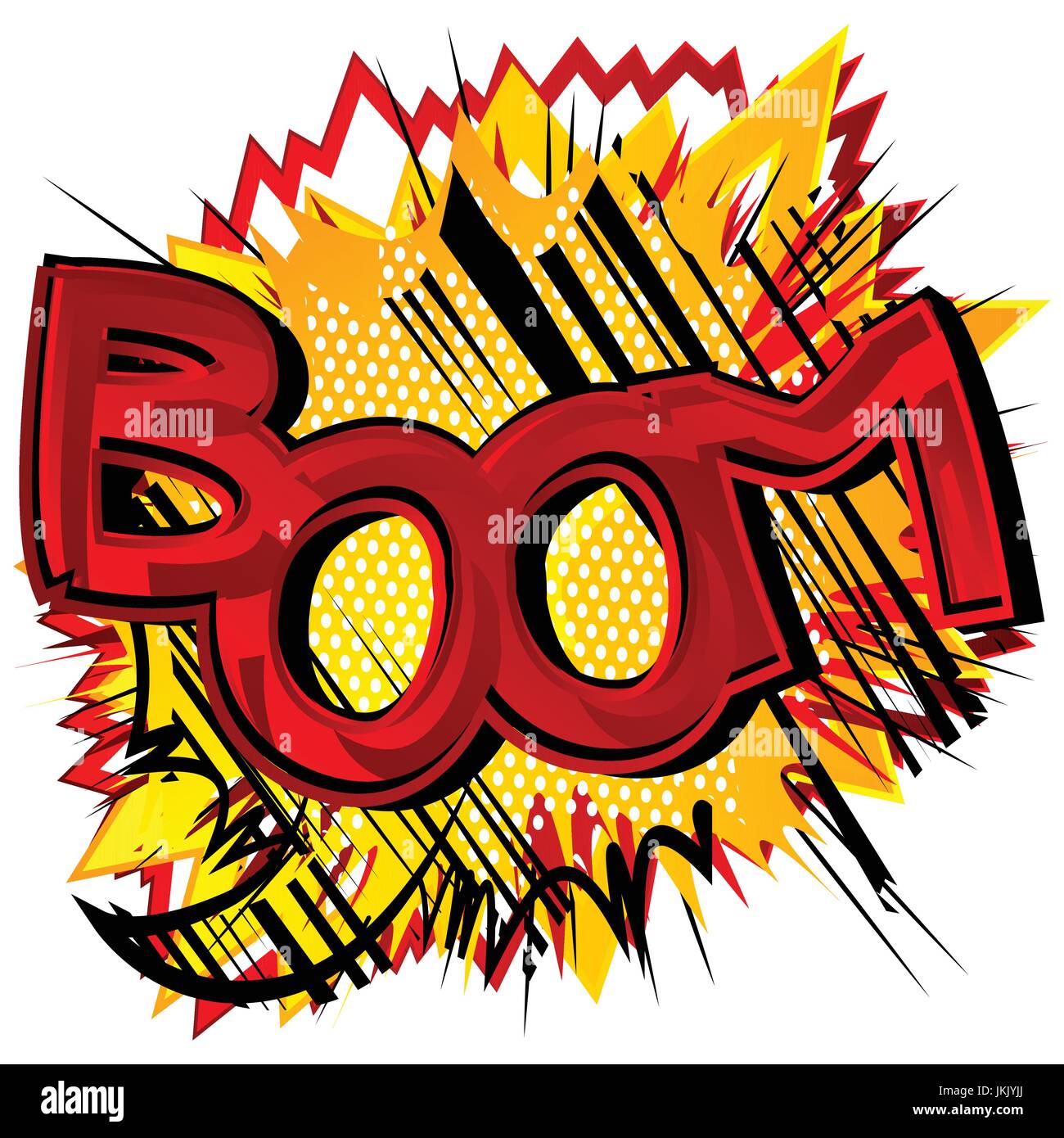 Boom! - Vector illustrated comic book style expression Stock Vector ...