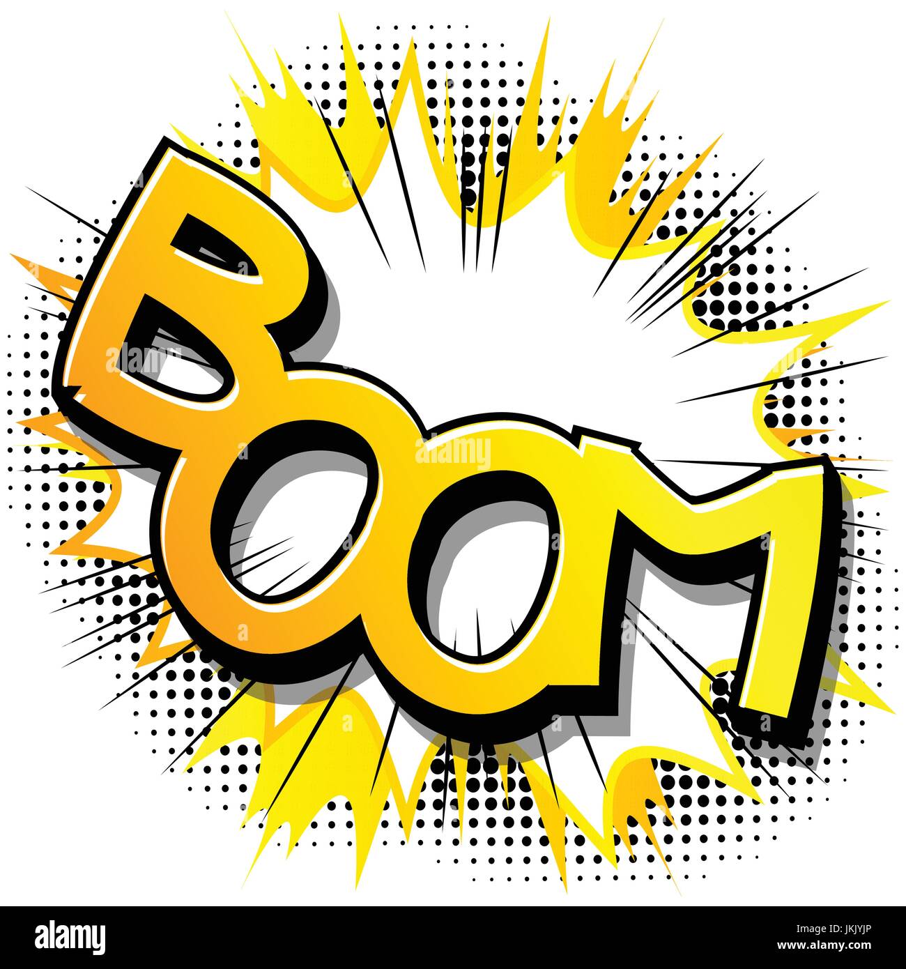 Boom! - Vector illustrated comic book style expression Stock Vector ...