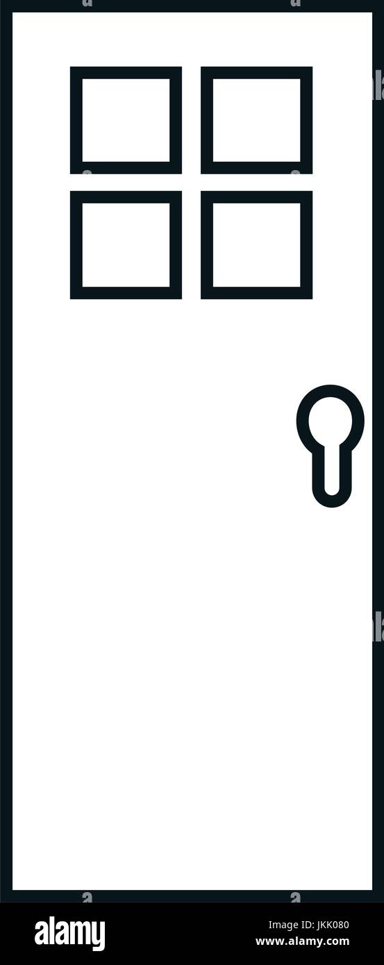 door isolated image icon over white background icon Stock Vector Image ...