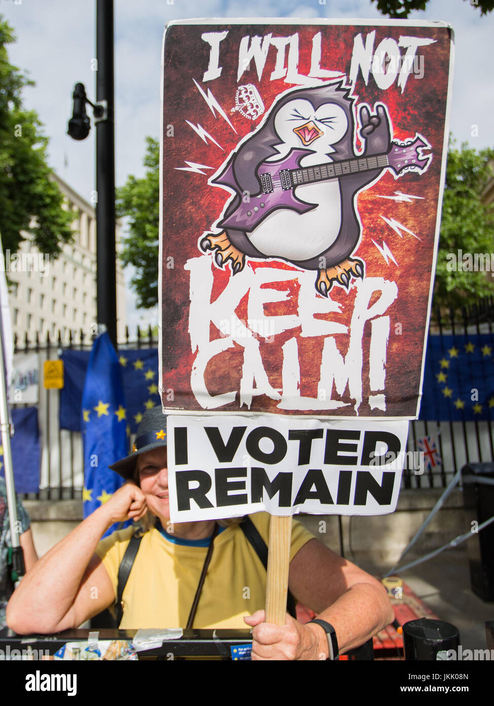 Pro Europeans gather opposite Downing Street for demonstration on the ...