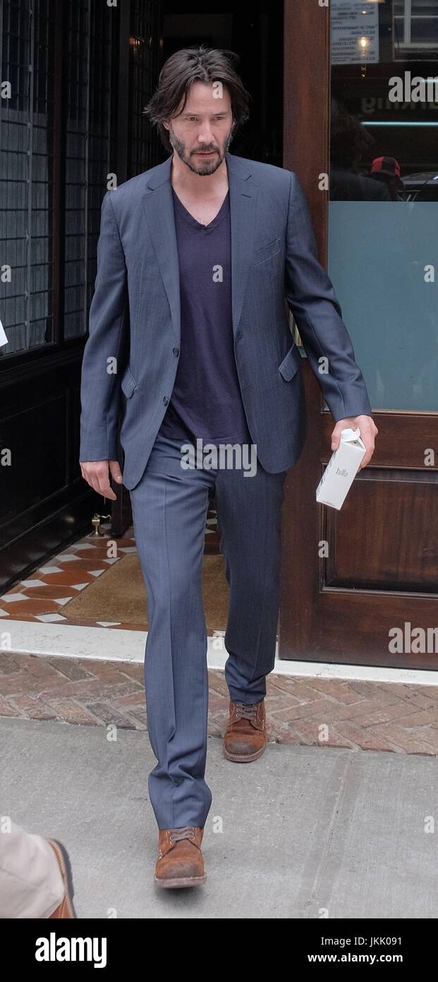 Keanu Reeves leaving his hotel in New York Featuring: Keanu Reeves ...
