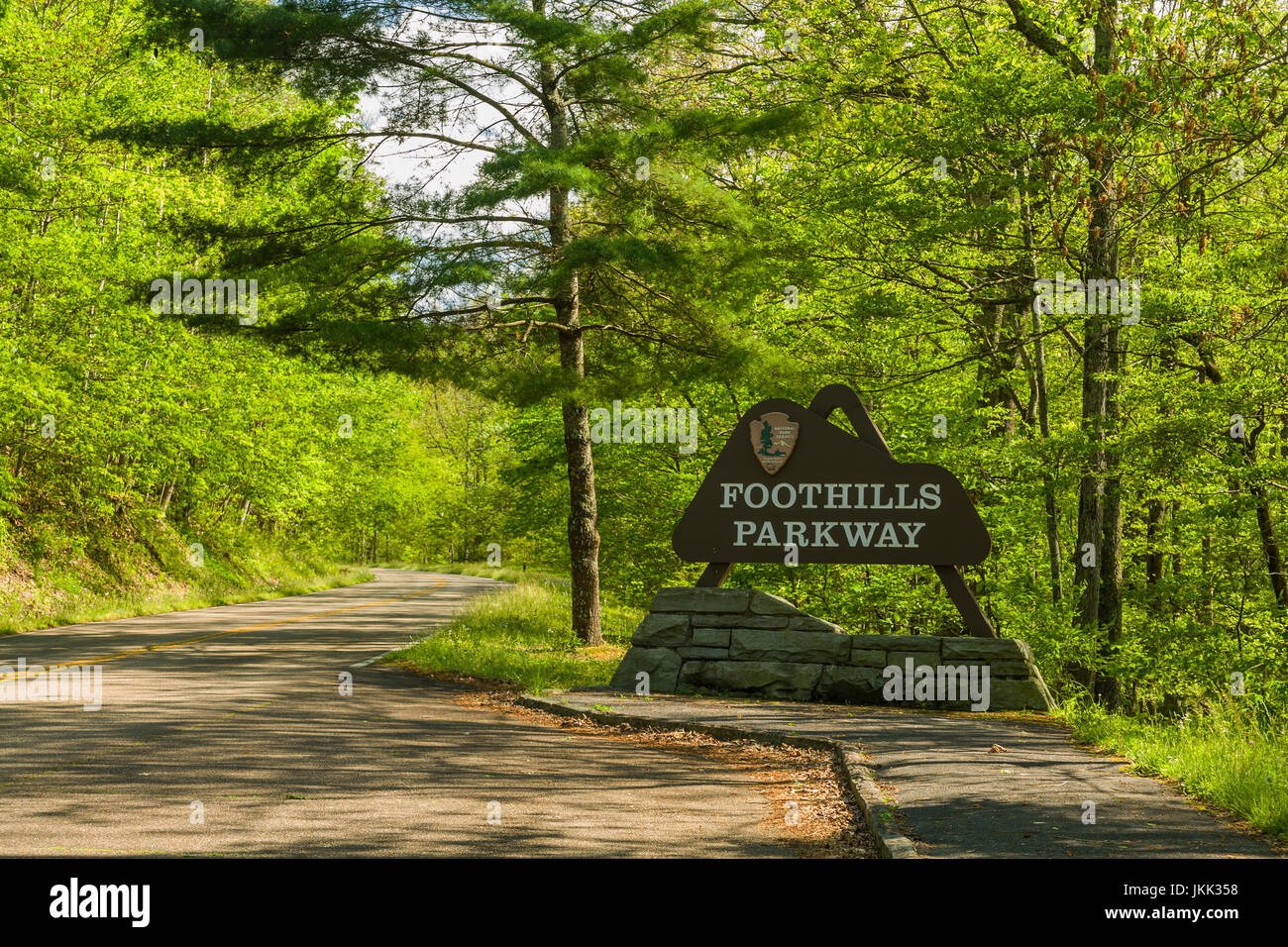 Foothills parkway sign hi-res stock photography and images - Alamy