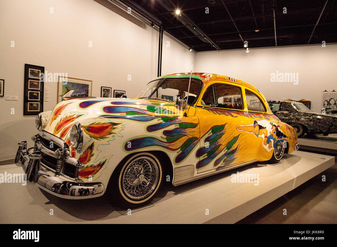 Los Angeles, CA, USA - July 23, 2017: Colorful 1950 Chevrolet sedan ...
