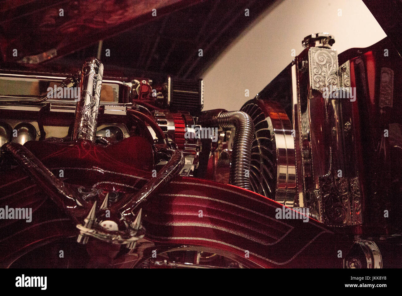 Los Angeles, CA, USA - July 23, 2017: El Rey candy colored lowrider ...