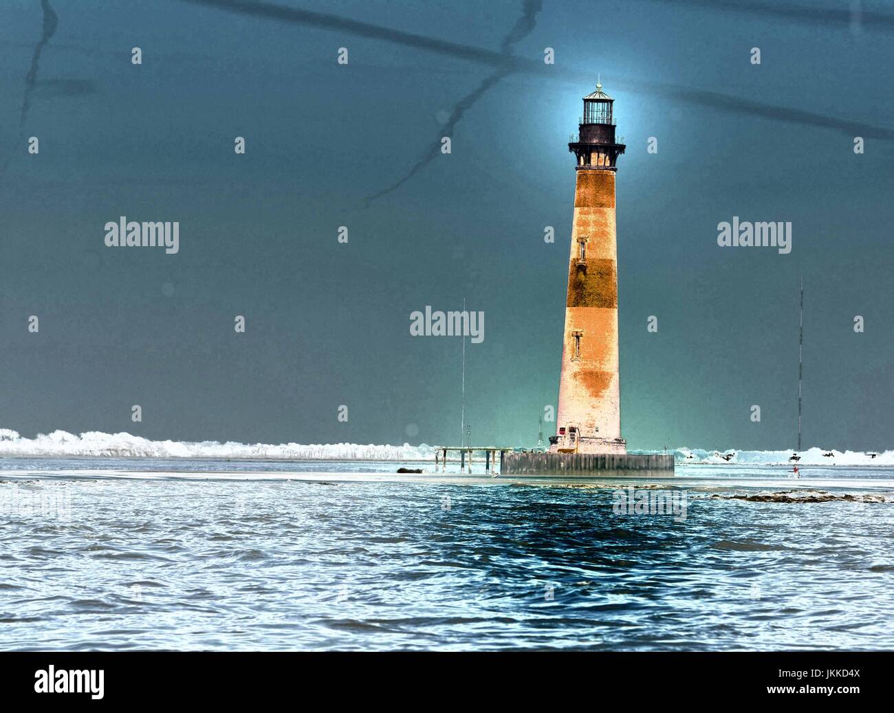 Morris Island Lighthouse Stock Photo - Alamy