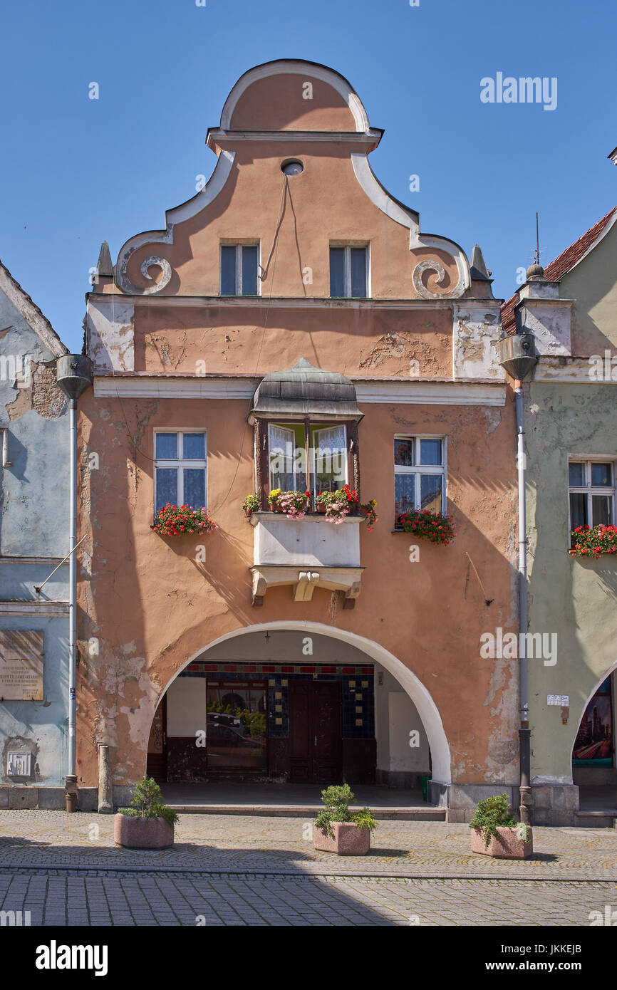 Jawor old market historical tenement houses Jauer Niederschlesien Lower ...