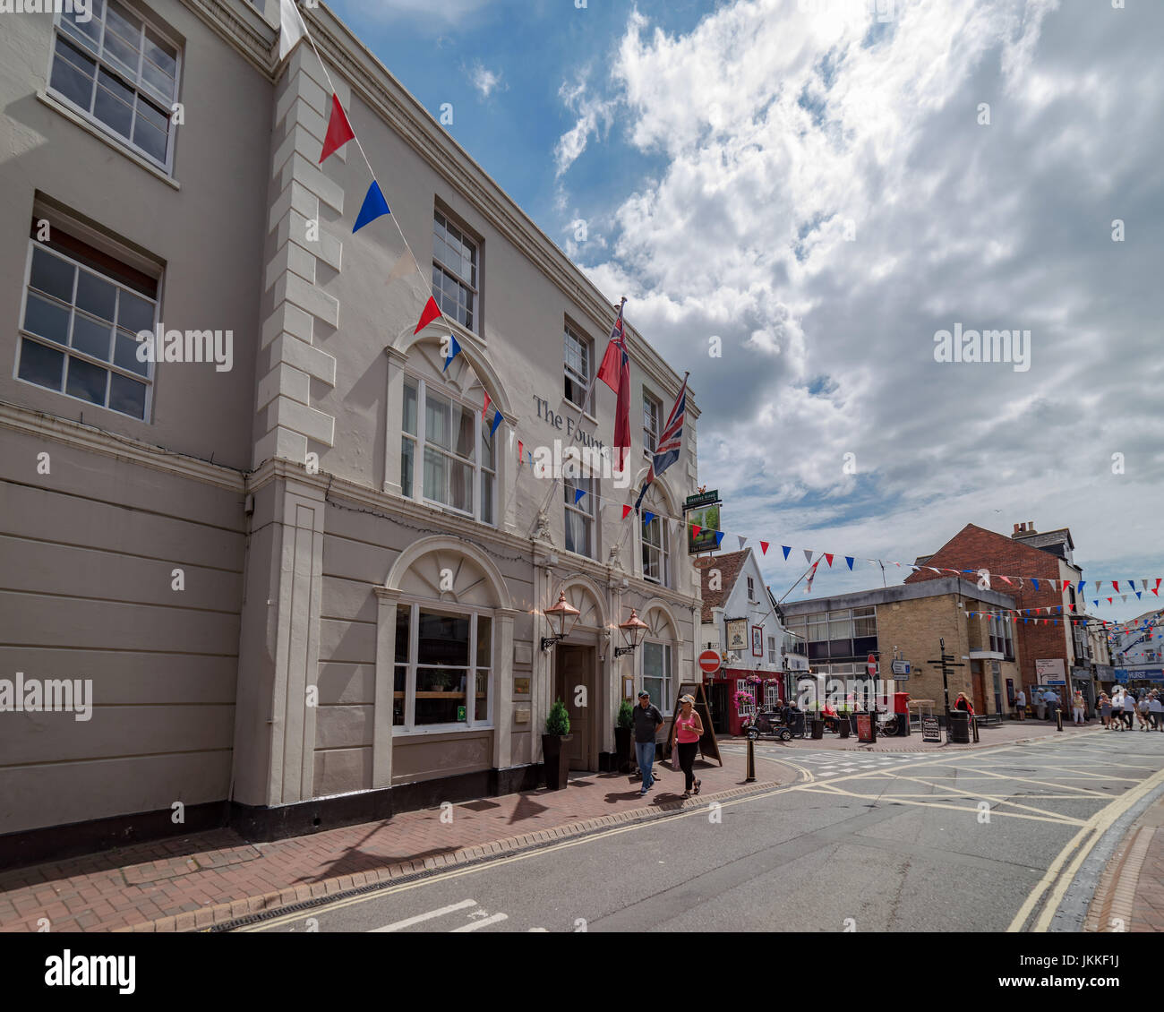 The Streets and lanes of Cowes on the Isle of Wight, UK Stock Photo - Alamy