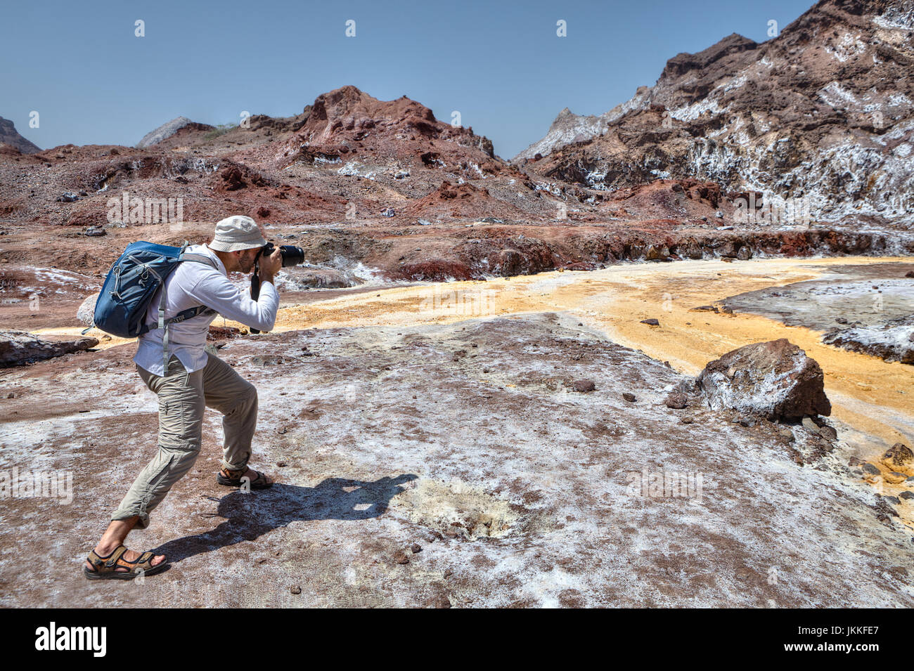 One photographer takes pictures of nature Hormuz Island, Hormozgan ...
