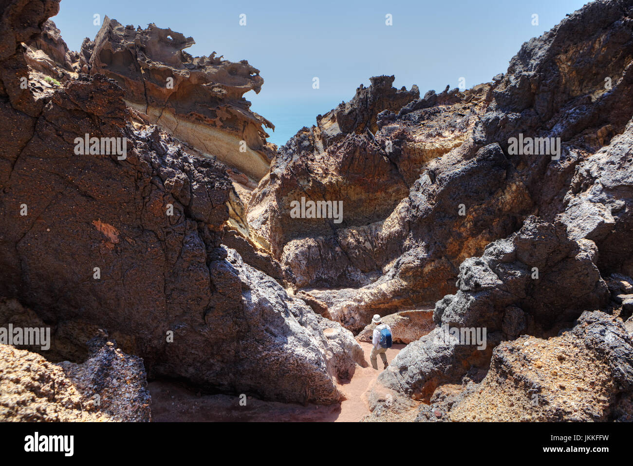 Off the beaten track in Hormuz Island, Hormozgan Province, southern ...