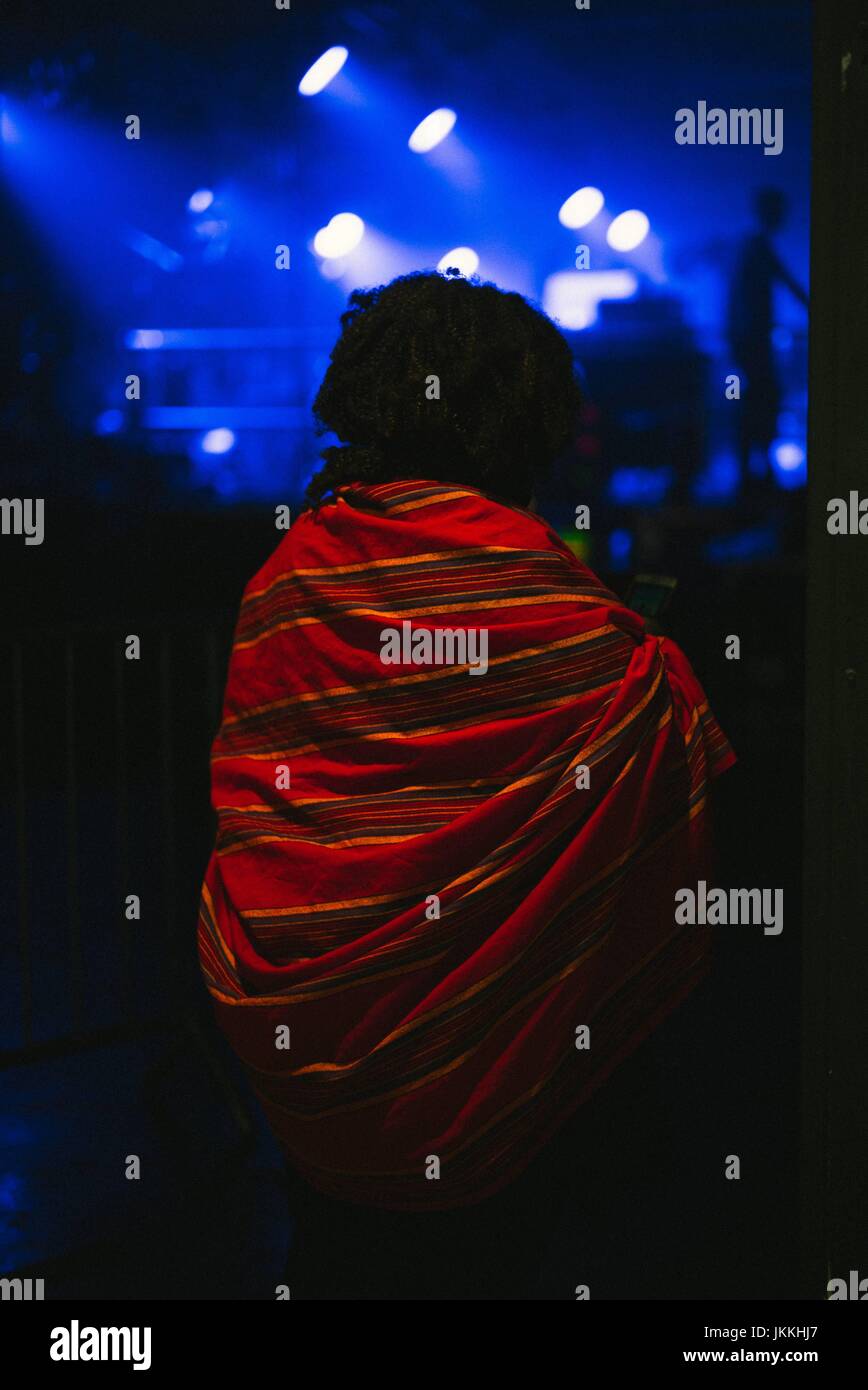 London, UK. 23rd, July, 2017. Guests and performers at Afropunk ...