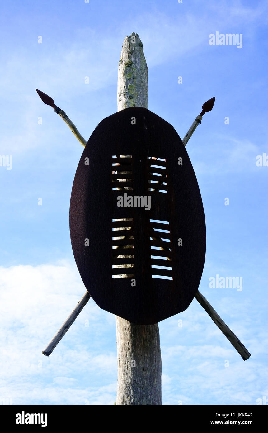 African Warrior Shield Spear High Resolution Stock Photography and ...