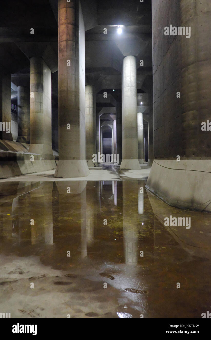 Metropolitan area outer underground discharge channel hi-res stock ...