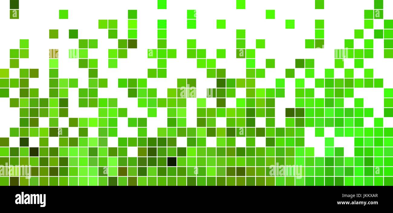 abstract vector square pixel mosaic background - green Stock Vector ...
