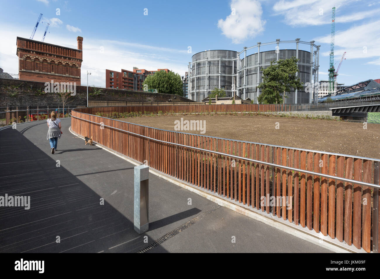 Somers Town Bridge, King's Cross, London, UK Stock Photo - Alamy