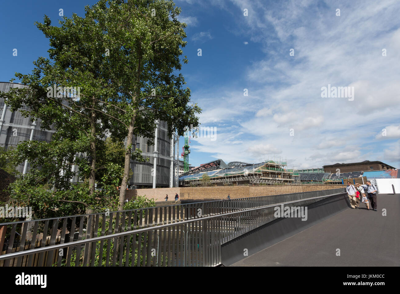 Somers Town Bridge, King's Cross, London, UK Stock Photo - Alamy