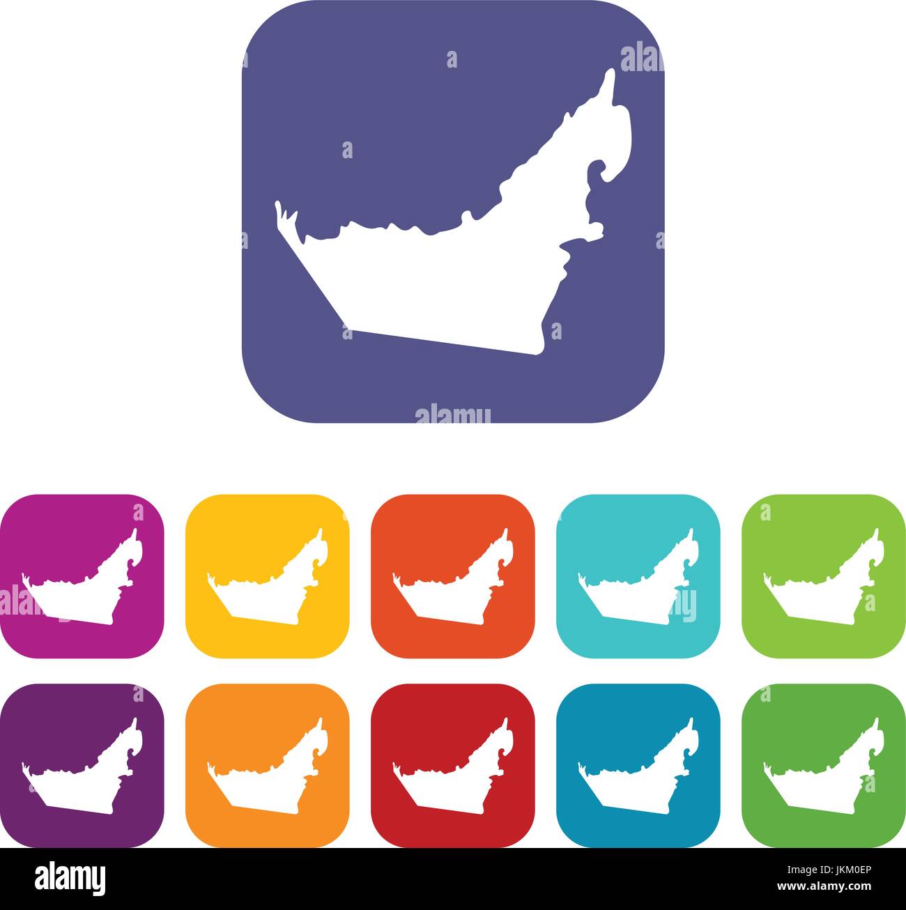 United Arab Emirates map icons set Stock Vector Image & Art - Alamy