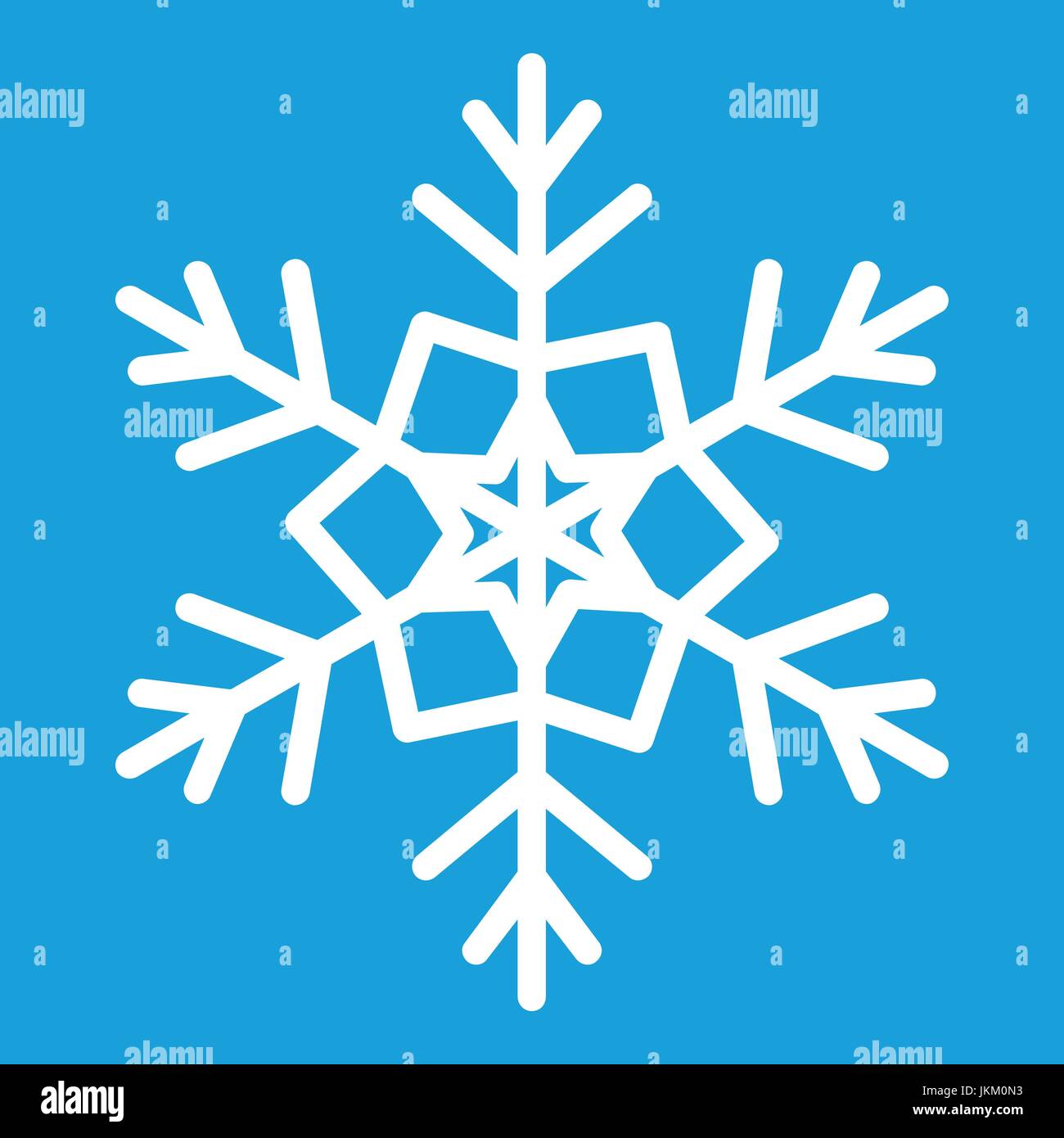 Snowflake icon white Stock Vector Image & Art - Alamy