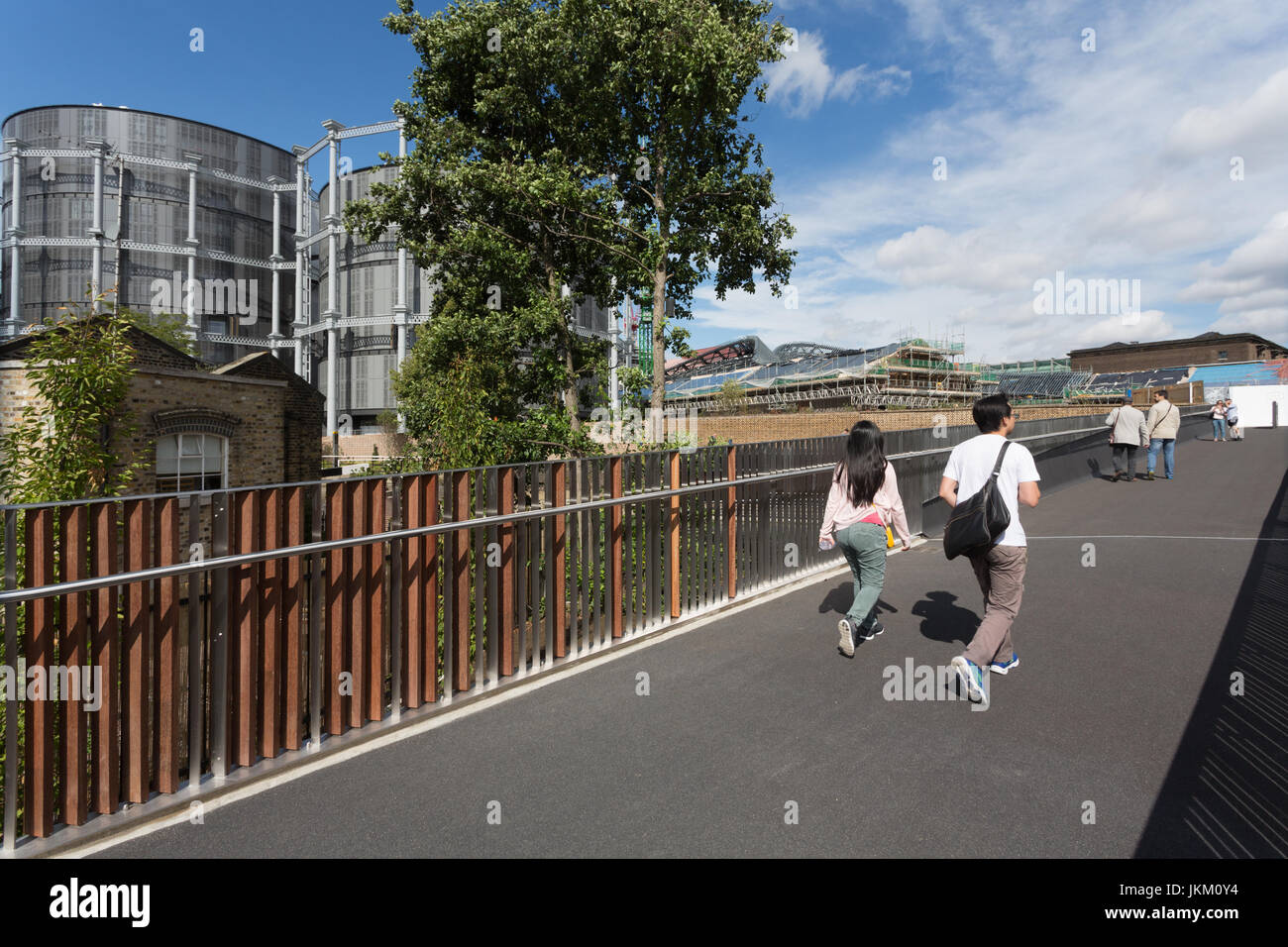 Somers Town Bridge, King's Cross, London, UK Stock Photo - Alamy