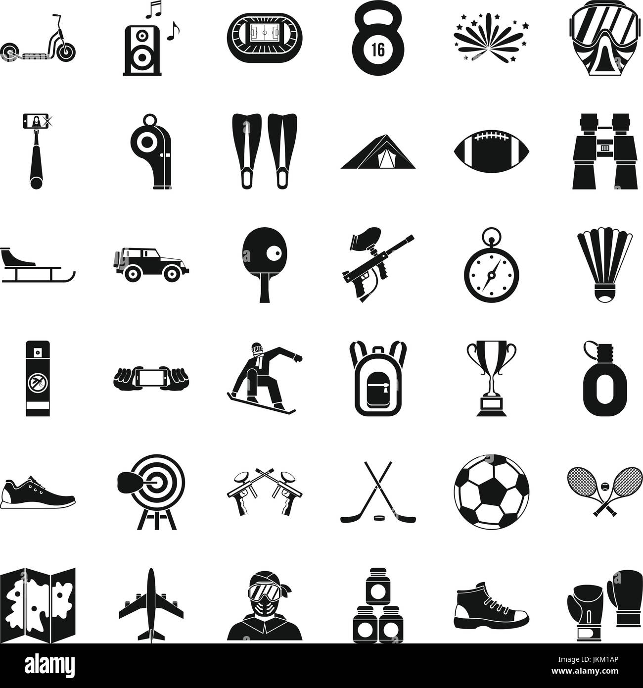 Extreme sport icons set, simple style Stock Vector Image & Art - Alamy