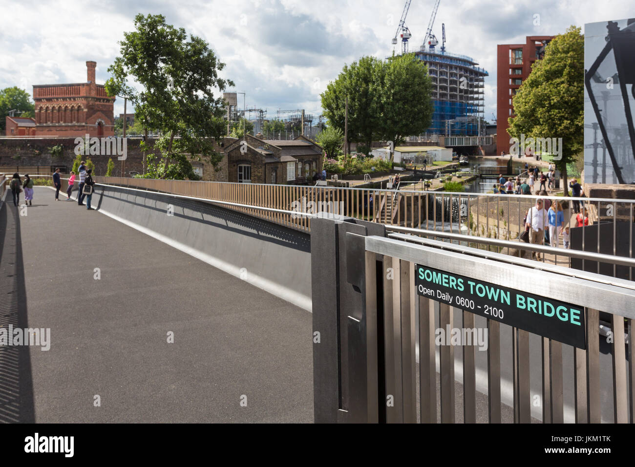 Somers Town Bridge, King's Cross, London, UK Stock Photo - Alamy