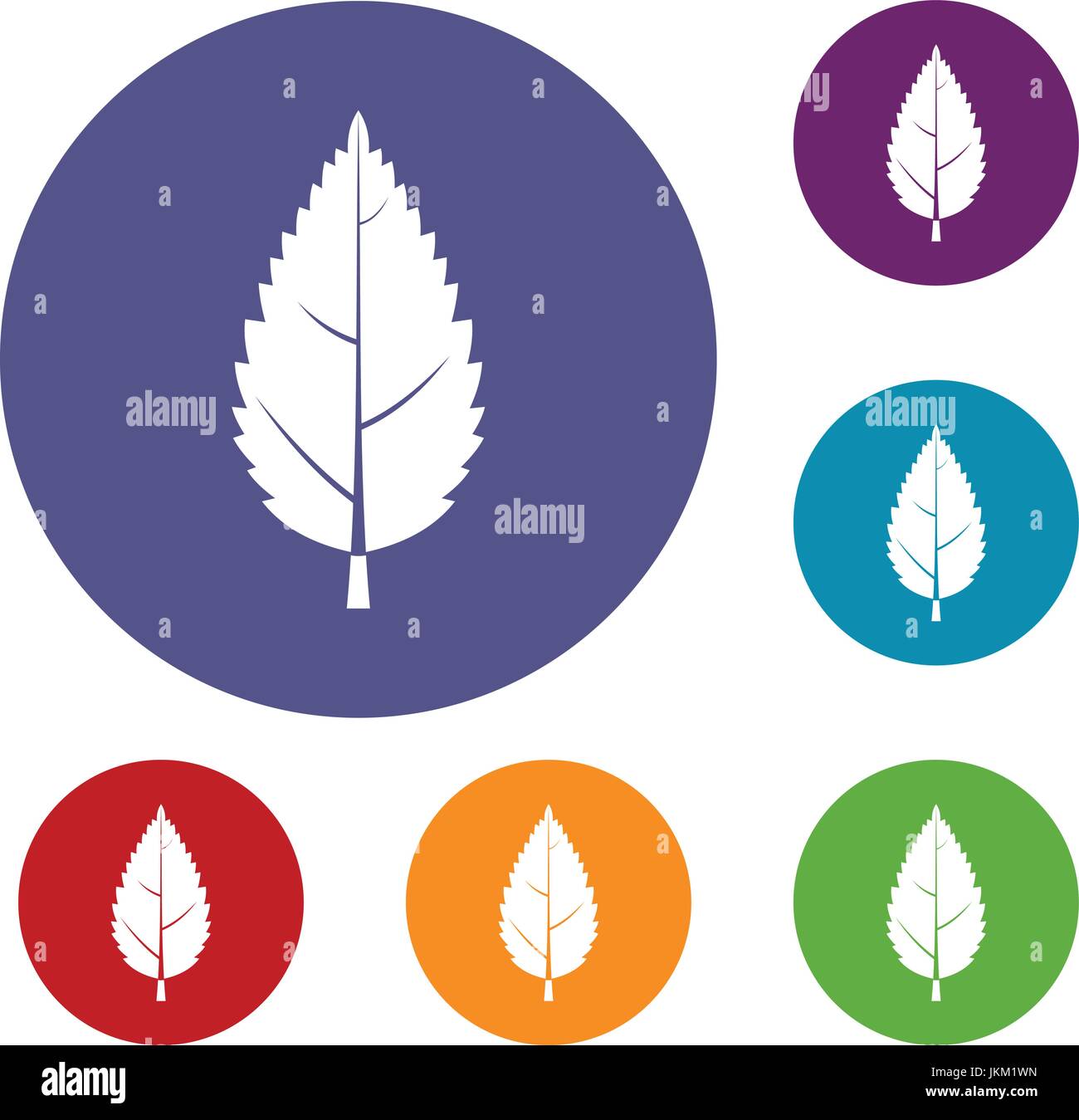 Hornbeam leaf icons set Stock Vector Image & Art - Alamy