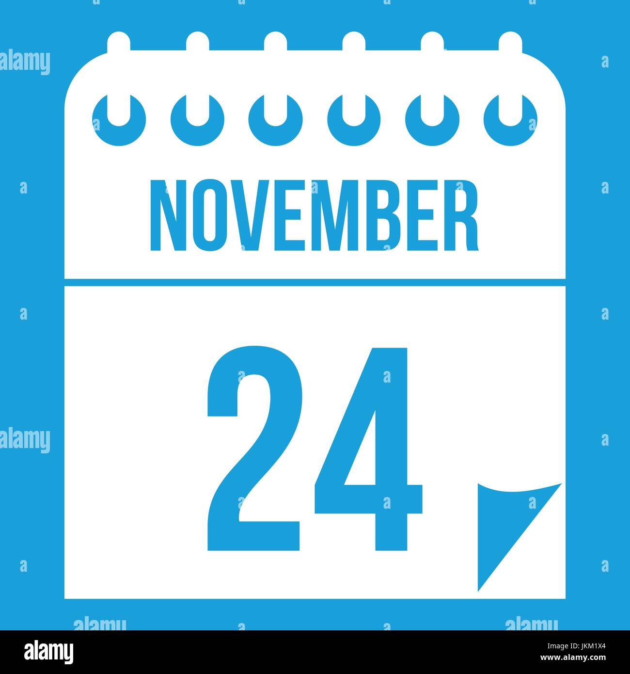 24 november calendar icon white Stock Vector Image & Art - Alamy