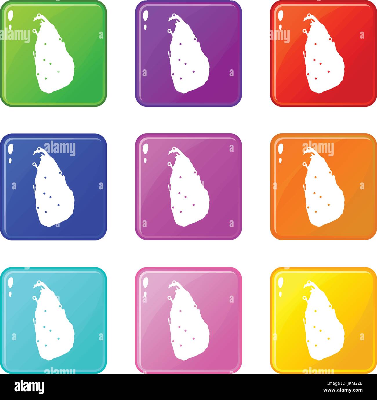 North sri lanka map hi-res stock photography and images - Alamy