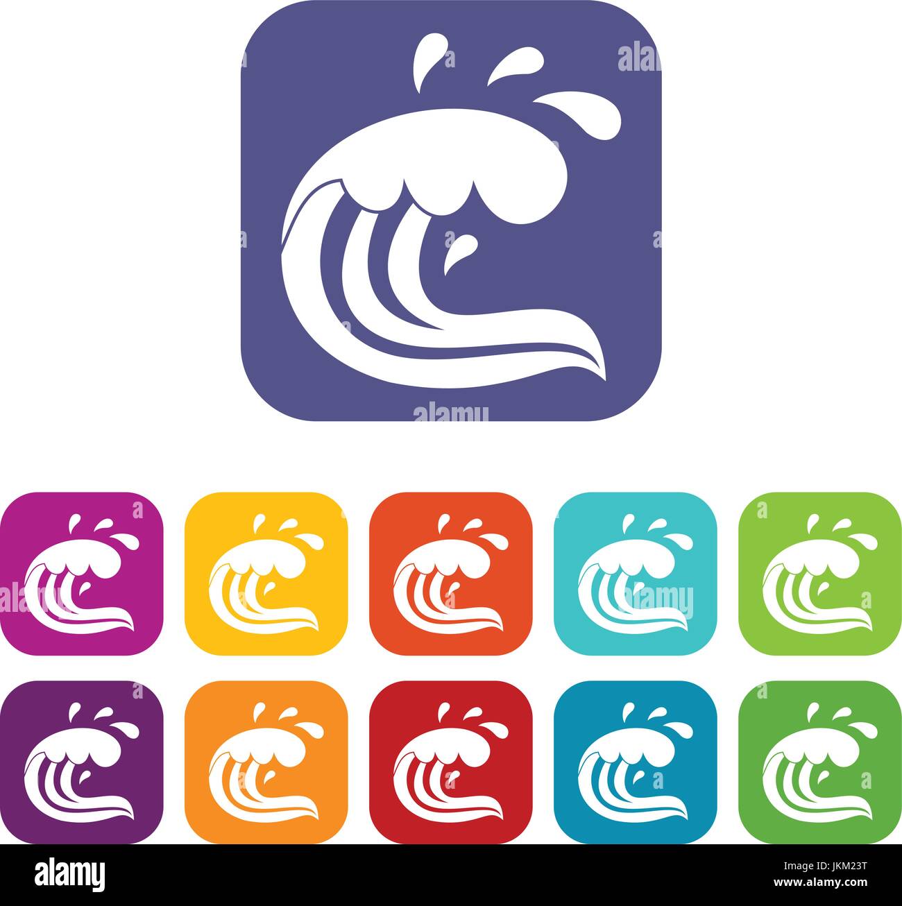 Water wave splash icons set Stock Vector Image & Art - Alamy