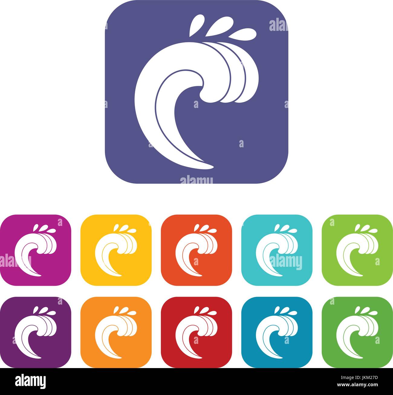 Large curling wave icons set Stock Vector Image & Art - Alamy