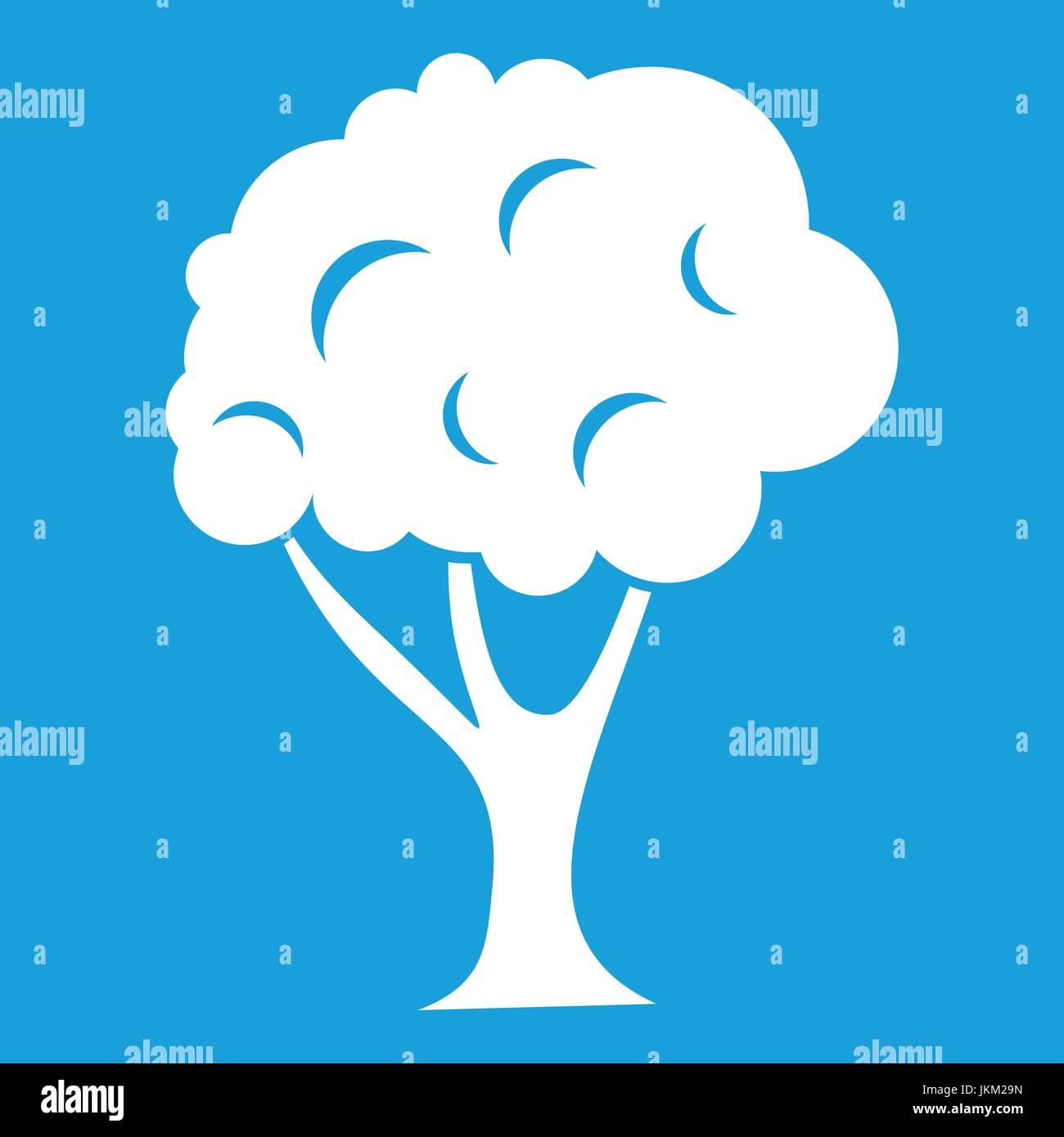 Tree icon white Stock Vector Image & Art - Alamy