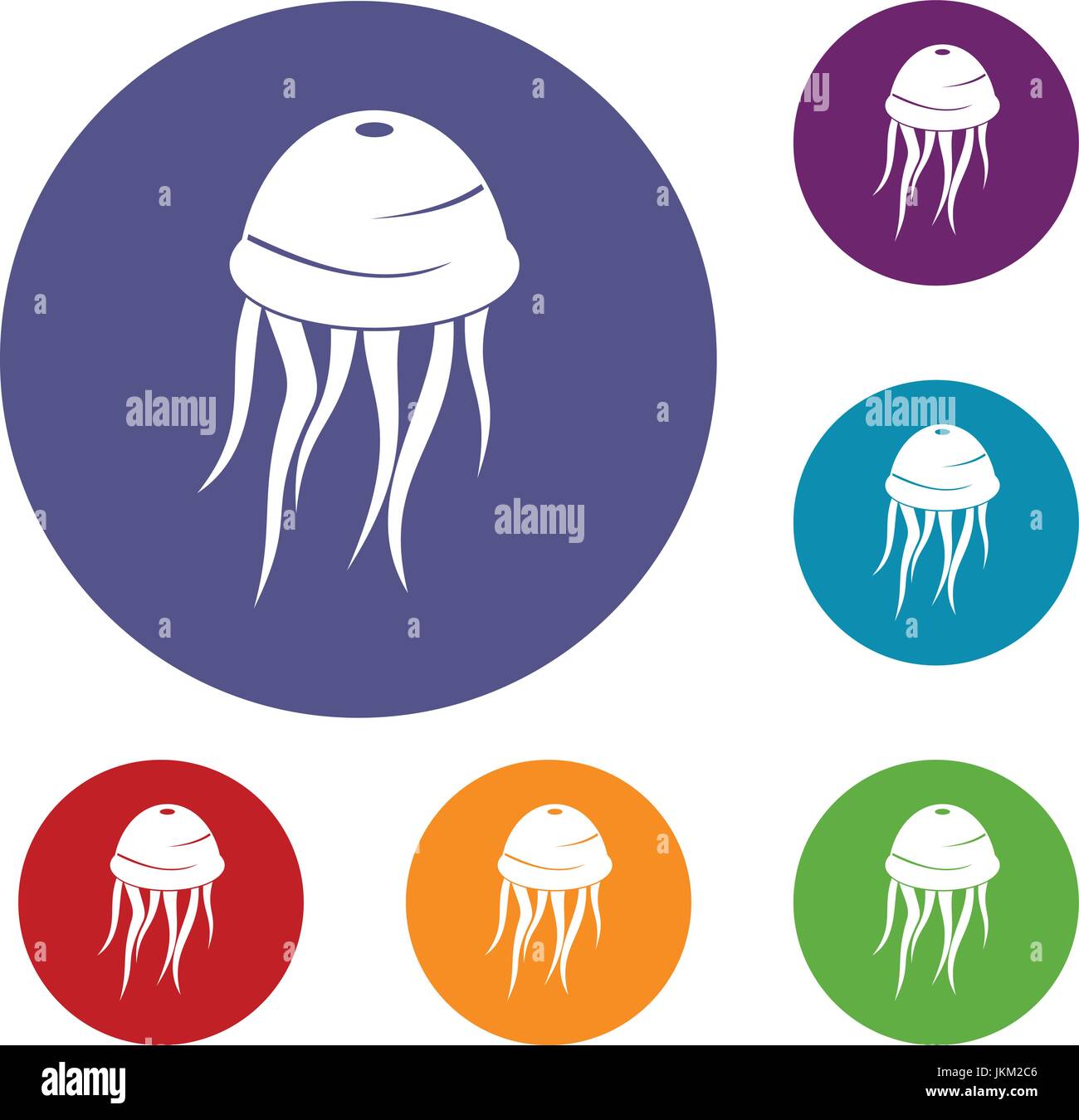 Jellyfish icons set Stock Vector Image & Art - Alamy