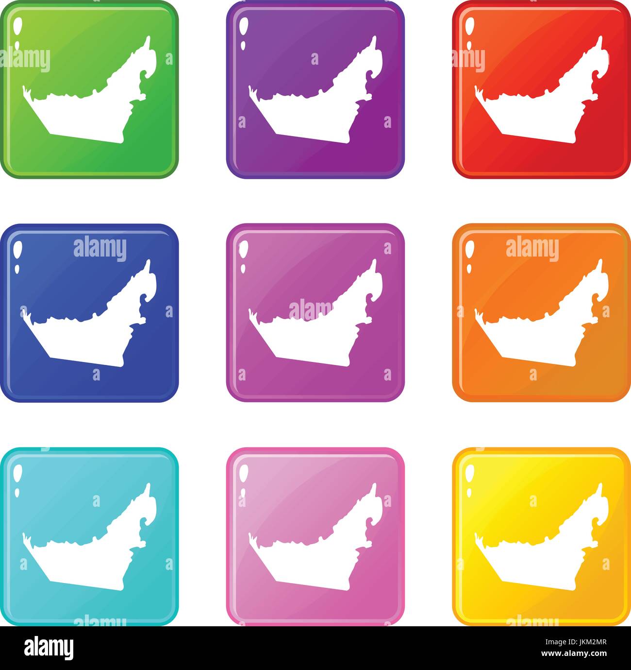 United Arab Emirates map set 9 Stock Vector Image & Art - Alamy