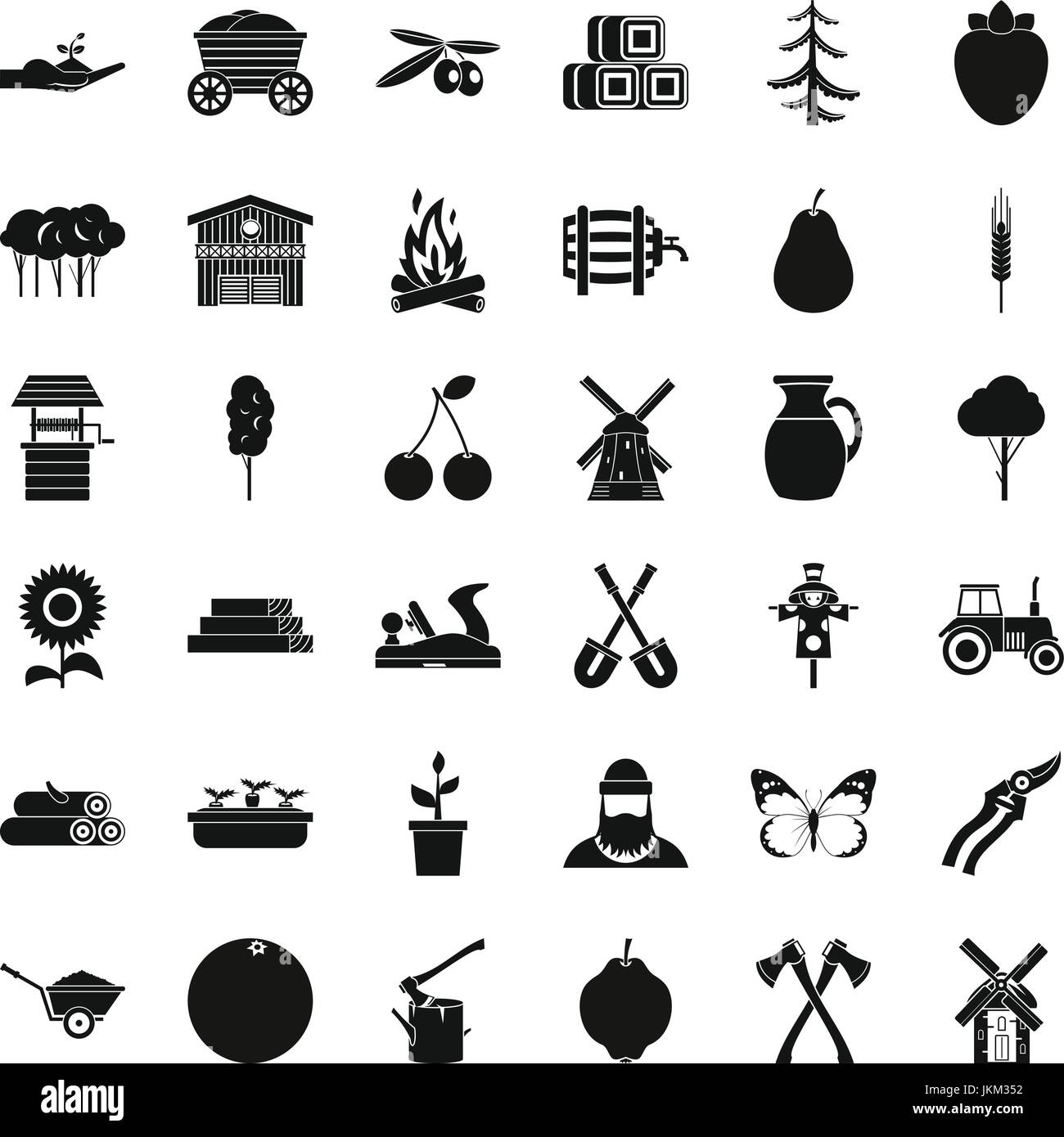 Cherry tree farming Stock Vector Images - Alamy