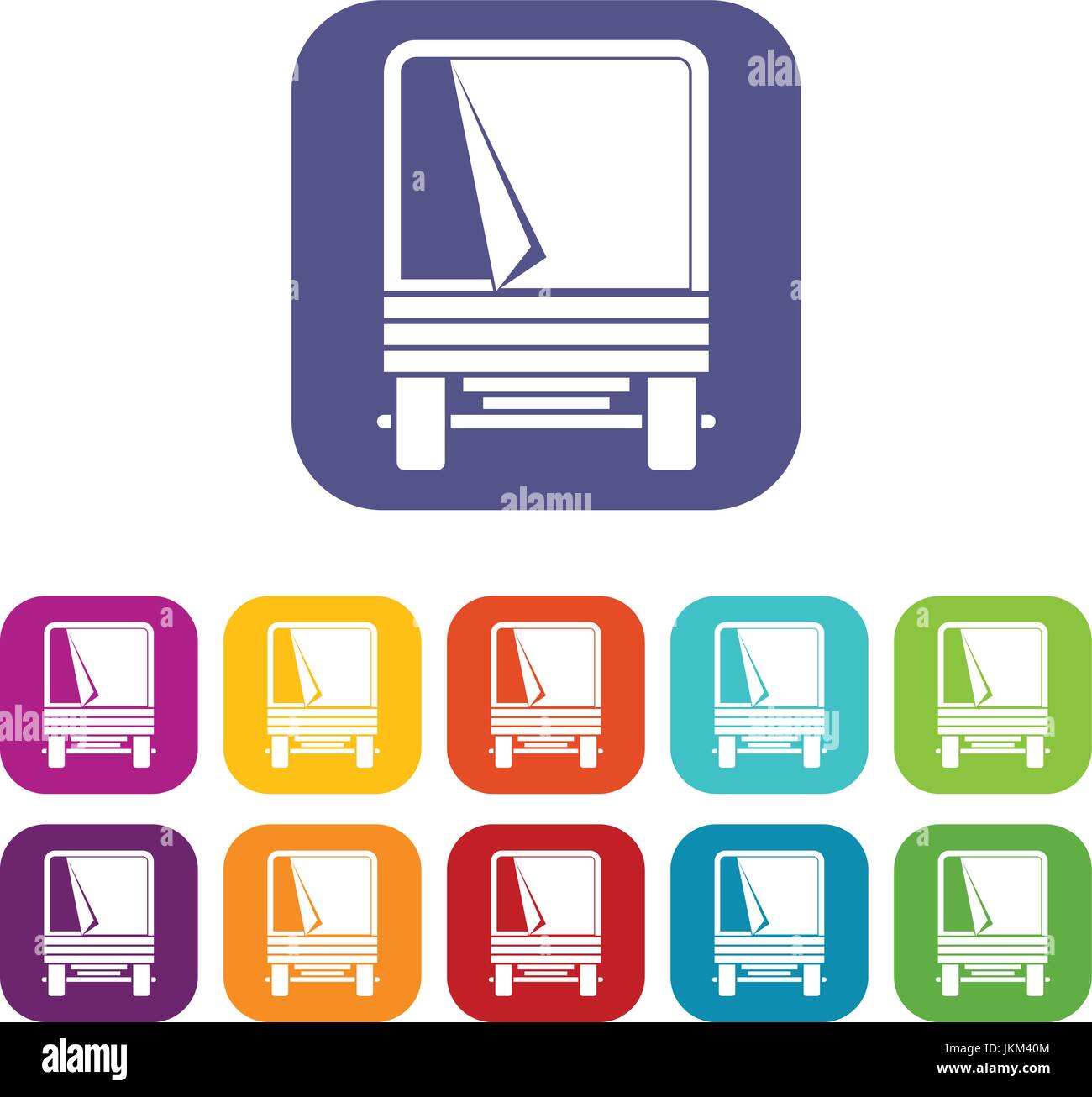 Truck icons set Stock Vector Image & Art - Alamy