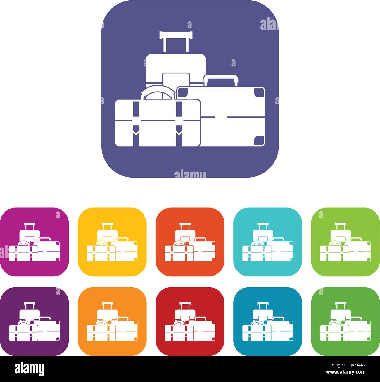 Baggage icons set Stock Vector Image & Art - Alamy