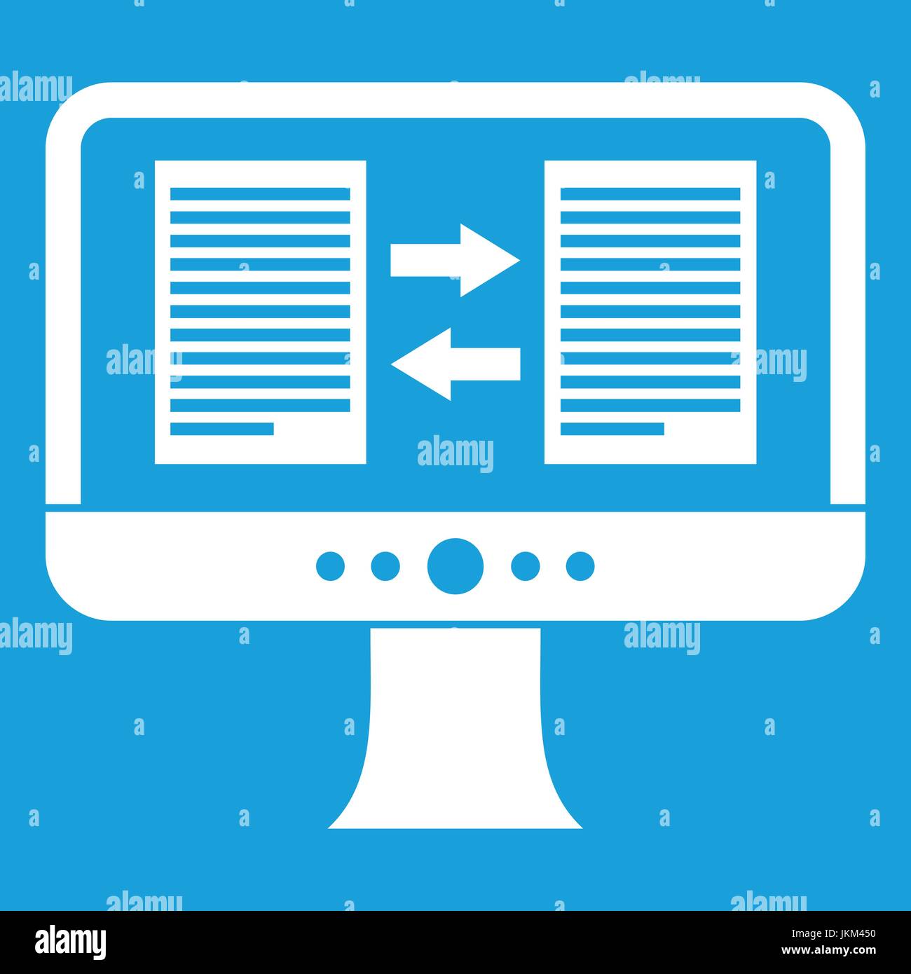 Translator app on the screen of computer icon Stock Vector Image & Art ...