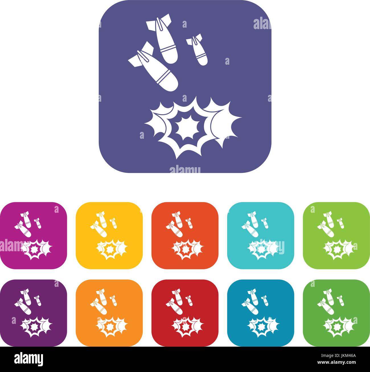 Bomb icons set Stock Vector Image & Art - Alamy