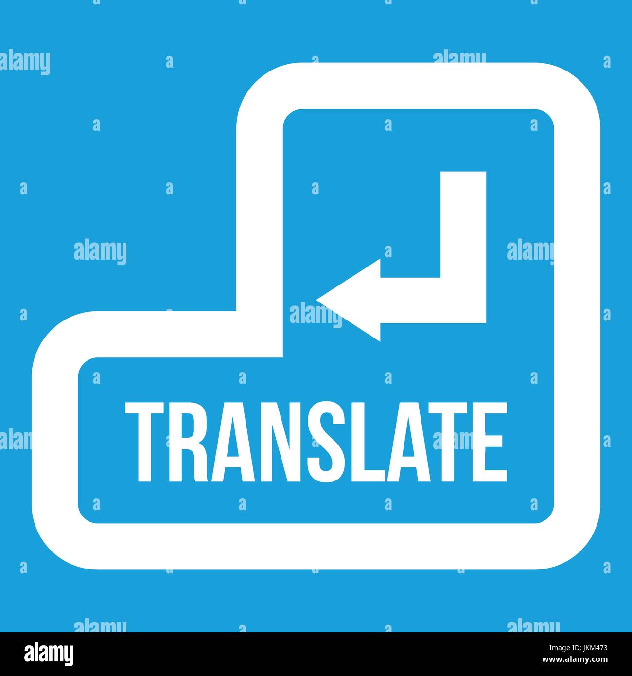 Translate button icon white Stock Vector Image & Art - Alamy