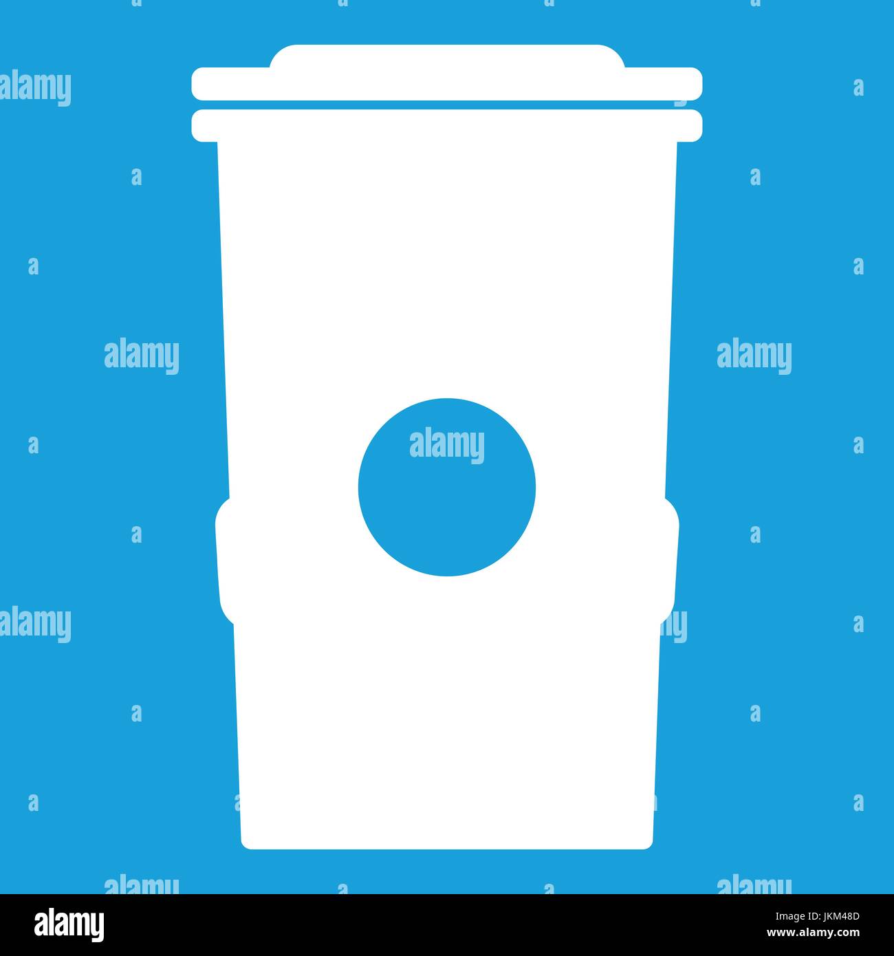 Trash can icon white Stock Vector Image & Art - Alamy