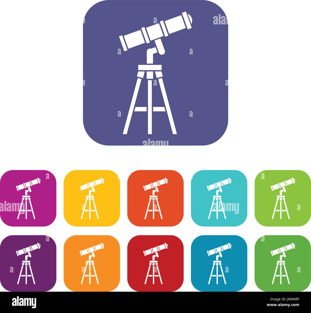 Telescope icons set Stock Vector Image & Art - Alamy
