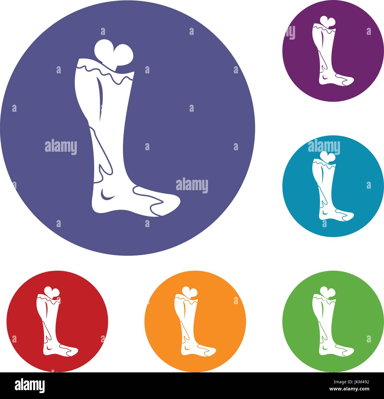 Zombie leg icons set Stock Vector Image & Art - Alamy