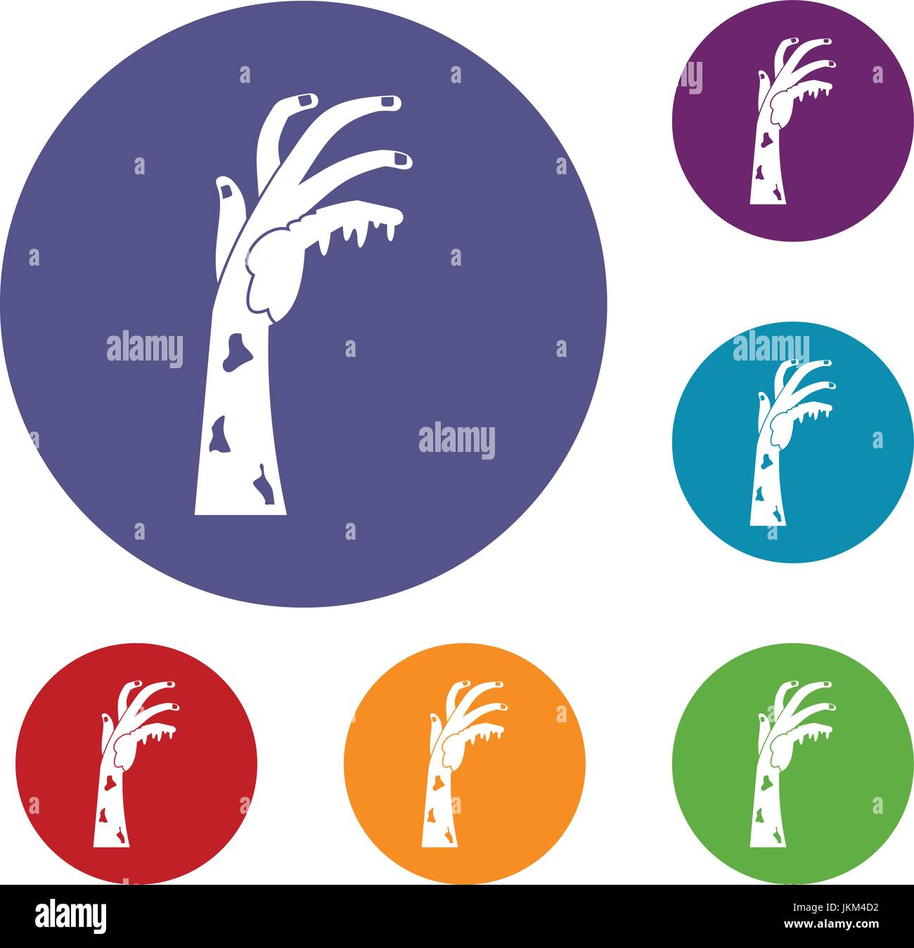 Zombie hand icons set Stock Vector Image & Art - Alamy