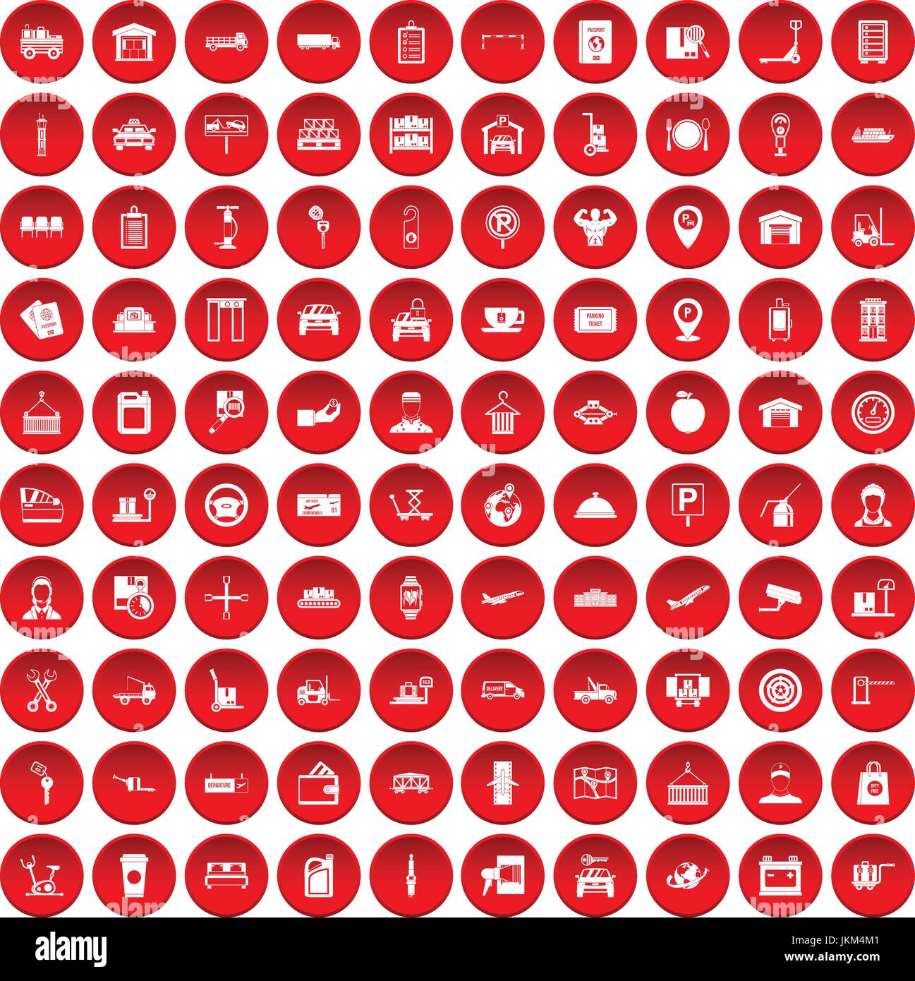 100 loader icons set red Stock Vector Image & Art - Alamy