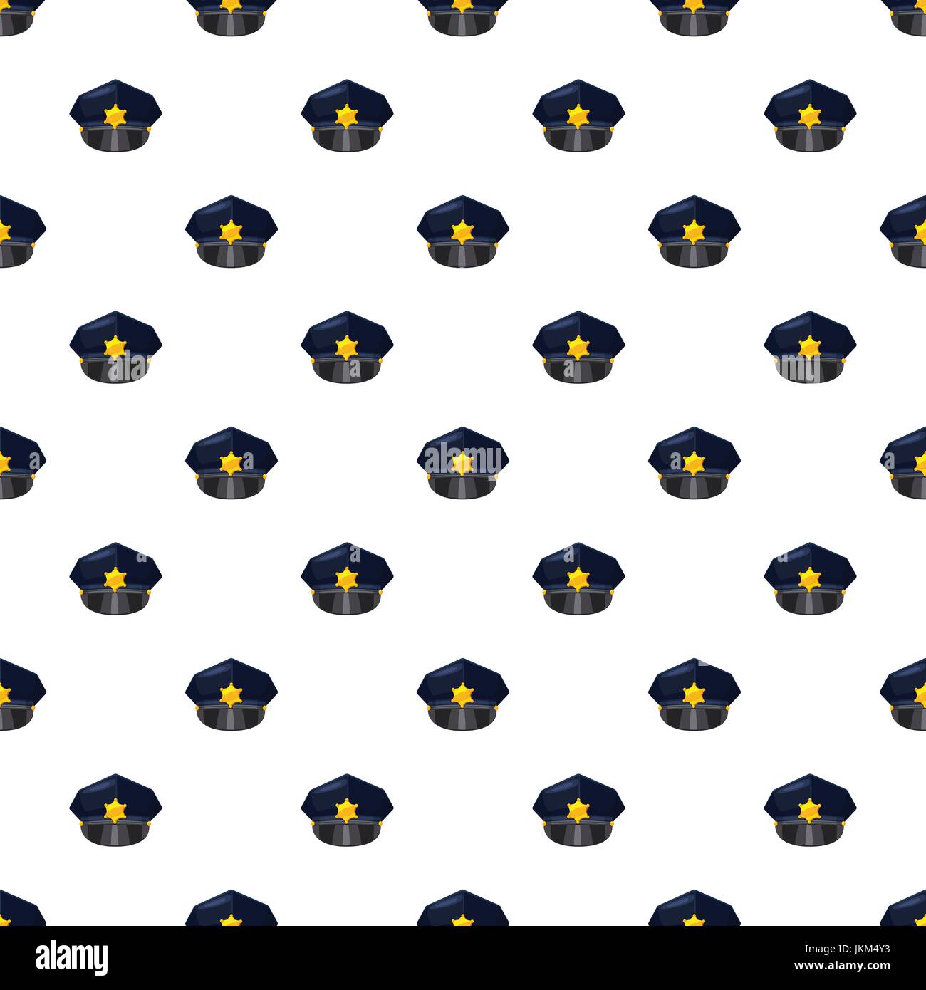 Police cap pattern Stock Vector Image & Art - Alamy